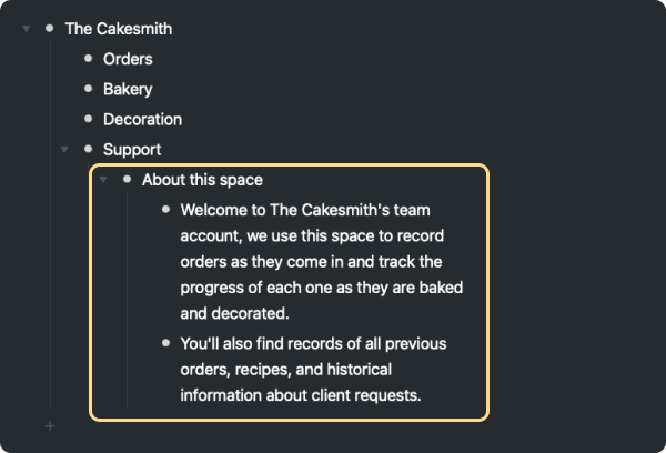 Onboarding collaborators - Workflowy guide